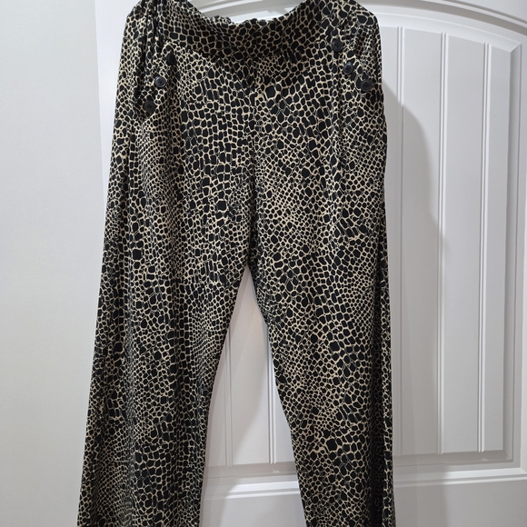 Robert Louis | Pants & Jumpsuits | Robert Louis Black And Tan Wide Leg ...